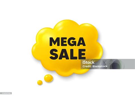 메가 세일 태그 특별 제공 가격 표시 만화 말풍선 3d 아이콘입니다 벡터 3차원 형태에 대한 스톡 벡터 아트 및 기타 이미지 3차원 형태 가격 고급 Istock