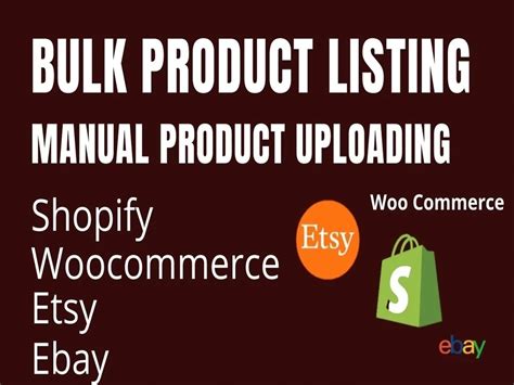 A Shopify And Woocommerce Product Listing Product Uploading Upwork