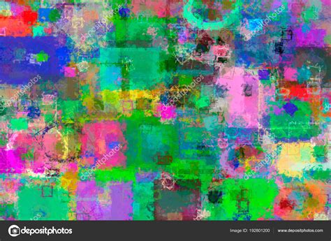 Random Square And Rectangle Shape Digital Generative Art For Web Stock