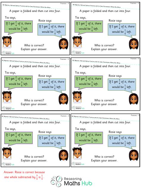 add and subtract fractions with the same denominator within one whole 3