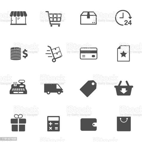 흰색 배경에 격리 된 쇼핑 벡터 아이콘입니다 웹 모바일 앱 Ui 디자인 및 인쇄 제품에 대한 쇼핑 상용 아이콘 세트 0명에 대한