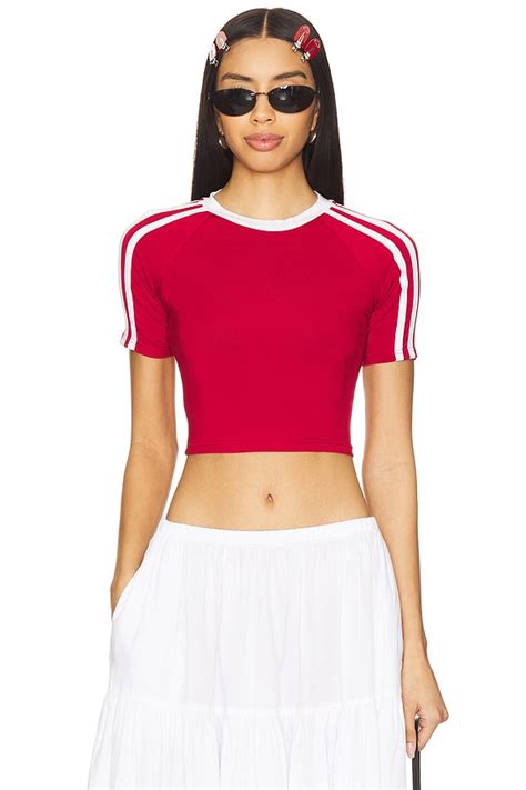 Superdown Elisabeth Tee In Red Revolve
