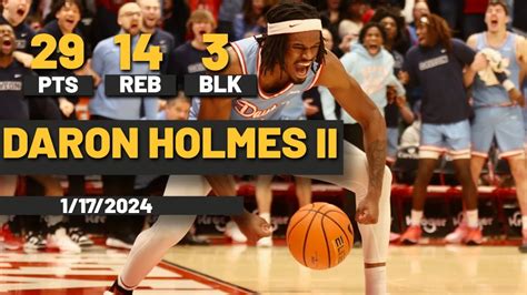 Nba Prospect Daron Holmes Ii Dayton Flyers 29 Pts 14 Reb 3 Blk Vs Saint