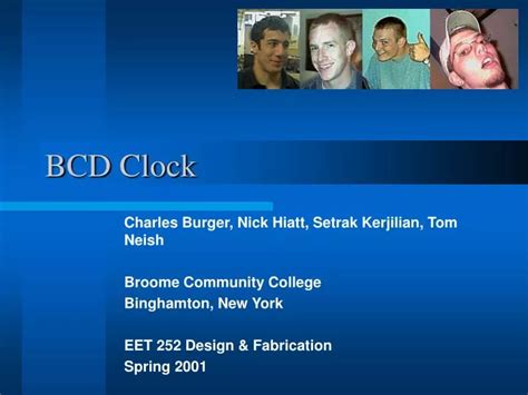 PPT BCD Clock PowerPoint Presentation Free Download ID 1816772