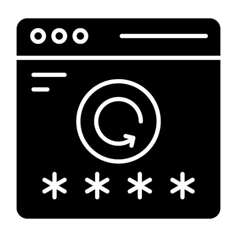 Modern Design Icon Of Web Password Reset Vector Art At Vecteezy