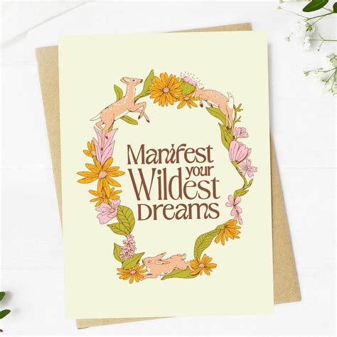 Manifest Your Wildest Dreams Greeting Card Big Moods