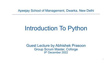 Introduction To Python Pptx Programming Languages Computing