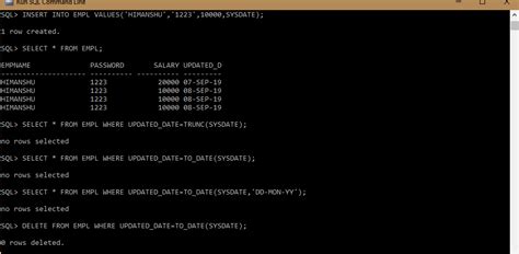 Not Able To Delete Records On Sysdate In Oracle Stack Overflow