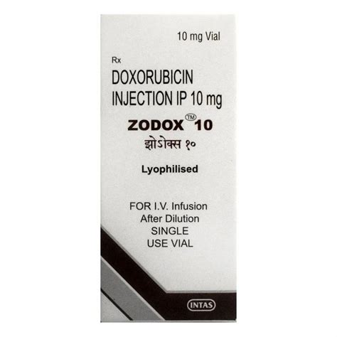 10mg Doxorubicin Injection At ₹ 300 Piece Doxorubicin Hydrochloride Injection In Navi Mumbai