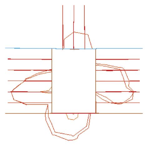 transmission process diagram of reflected stress wave around roadway