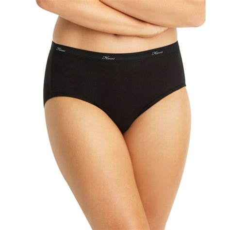 Hanes Womens Pure Comfort Cotton Low Rise Brief Underwear Moisture