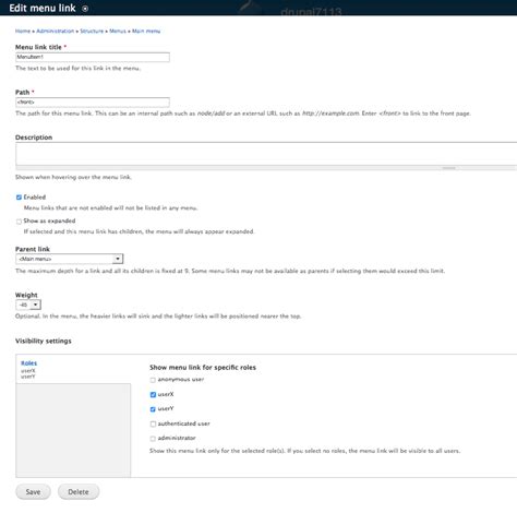 7 how to create a specific menu for specific users drupal answers