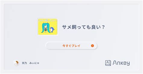 サメ飼っても良い？ Ankey 作って楽しくタイピング練習ゲーム