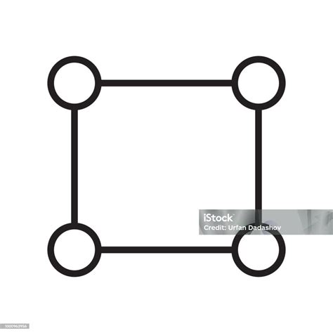 사각형 아이콘 벡터 기호와 기호 사각형 로고 개념 흰색 배경에 고립 0명에 대한 스톡 벡터 아트 및 기타 이미지 0명 공란