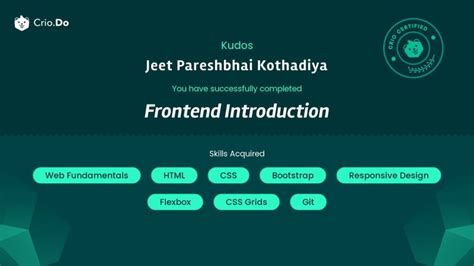 Jeet Kothadiya On Linkedin Learnbydoing Learnbydoing Criodo Softwaredevelopment Upskill