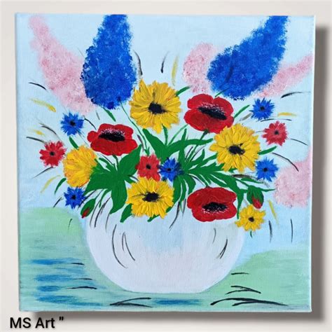 Ваза с цветя Натюрморт Handmasters Bg