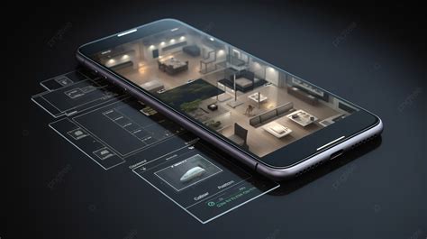 mobile app development in 3d rendering background mobile development