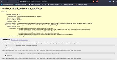 KeyError At Saml Auth Acs Issue Fangli Django Saml Auth GitHub