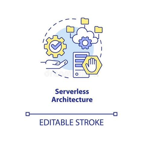 Serverless Architecture Concept Icon Stock Vector Illustration Of Website Linear 261312027