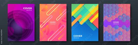 Abstract Trendy Gradient Flowing Geometric Pattern Background Texture