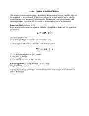 Lecture Handout Statistical Modeling Pdf Lecture Handout Statistical Modeling The
