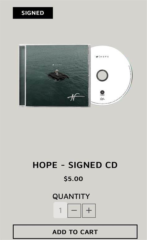 Nf Selling His Signed Cds Again R Nfrealmusic