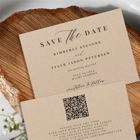 Qr Code Elegant Script Simple Wedding Artofit