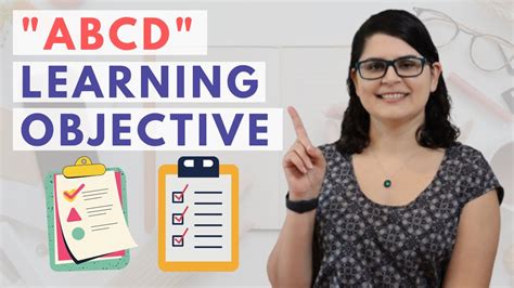 Writing Abcd Learning Objectives