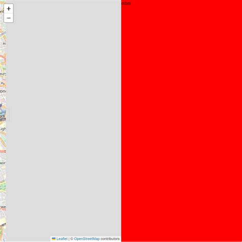 Only Narrow Sliver Of Leaflet Map Drawn When Placed Inside Allotment