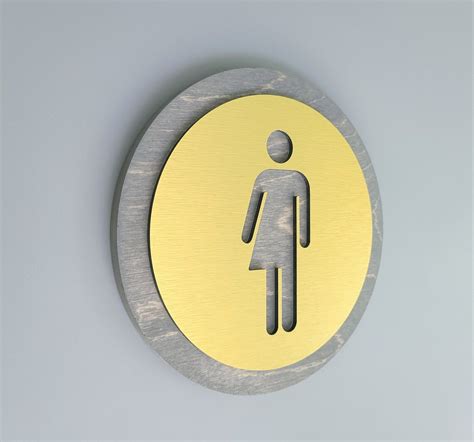 Unisex Bathroom Sign All Gender Restroom Sign Modern Etsy