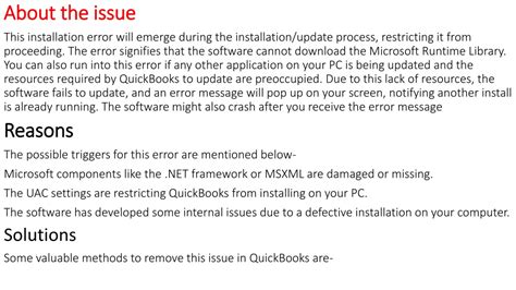 Ppt Easy Troubleshooting Guide To Resolve Quickbooks Error 1618