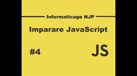Javascript 4 If Else E Confronto Youtube