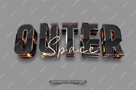 Premium Vector 3d Glowing Metallic Text Effect Generator