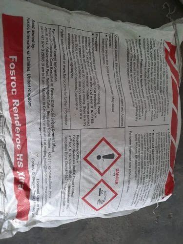 Fosroc Renderoc Hs Xtra Packaging Size 25 Kg At ₹ 550 Bag In Panipat Id 2850165755897