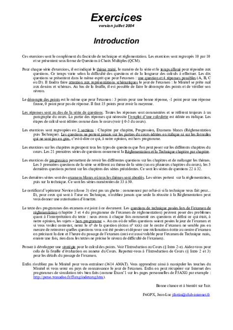 Doc Exercices Et Corrections Examan Radio Doc