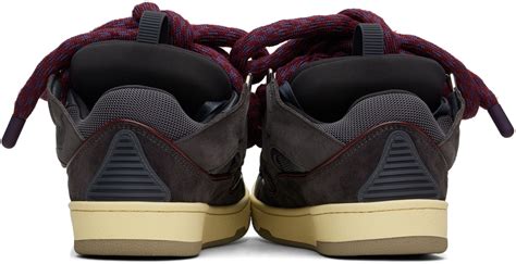 Lanvin Gray Curb Sneakers Lanvin