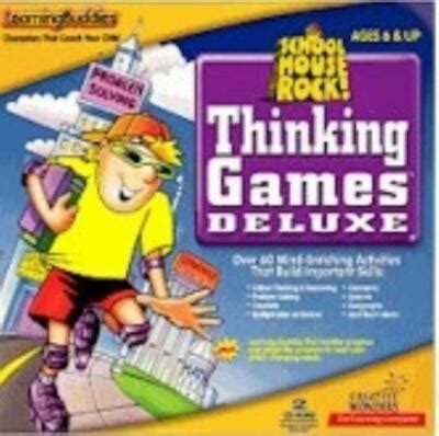 School House Rock Thinking Games Deluxe Pc Mac Cd Roblem Solving Math