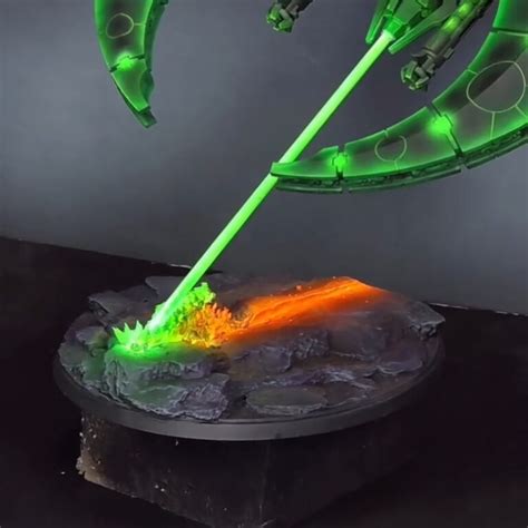 Necrons Doom Scythe Topper With Death Ray Fx By El Miniaturista