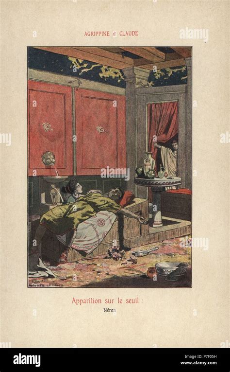 Nero Appears At The Threshold Of His Mother Agrippinas House After She