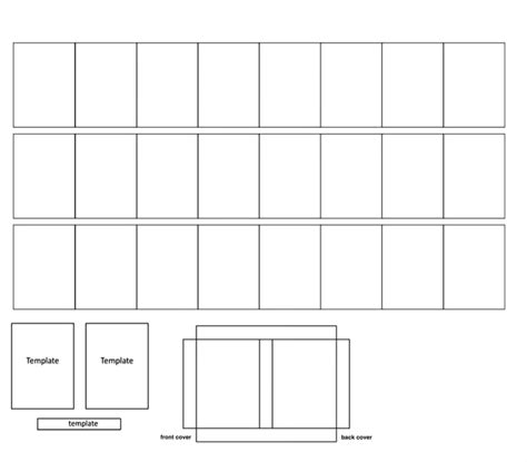 Plantilla Mini Manga Mini Books Diy Diy Tiny Books Book Template