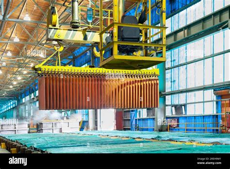 Copper Cathodes At An Electrowinning Plant In A Copper Mine In Chile