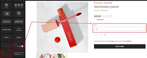 Design Color Swatches With Product Variants Swatches Element Help