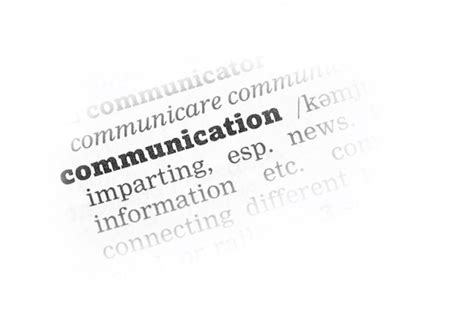 Premium Photo Communication Dictionary Definition