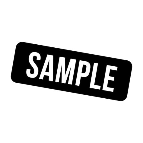 Premium Vector Sample Stampsample Square Sign