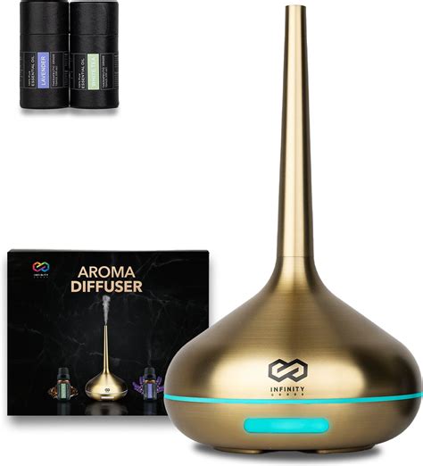 Infinity Goods Aroma Diffuser Incl 2x 10ml Pure Etherische Olie Luchtbevochtiger Bol