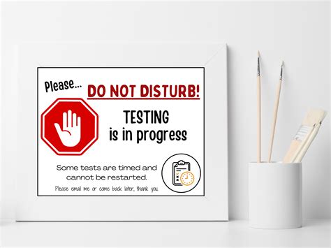 Free Testing Do Not Disturb Sign At Eugene Goff Blog