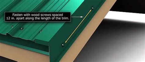 Metal Rake Trim Installation