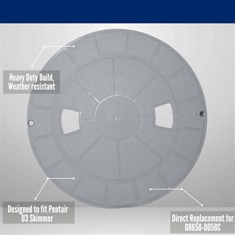 08650 0058 Pool Skimmer Cover Lid 9 78 Compatible With Pentair Sta
