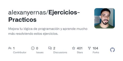 GitHub alexanyernas Ejercicios Practicos Mejora tu lógica de programación y aprende mucho más