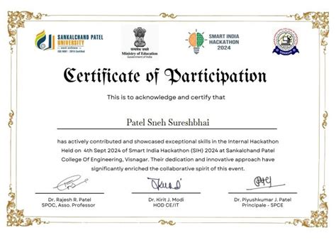 Sneh Patel On Linkedin Hackathon Learning Spu